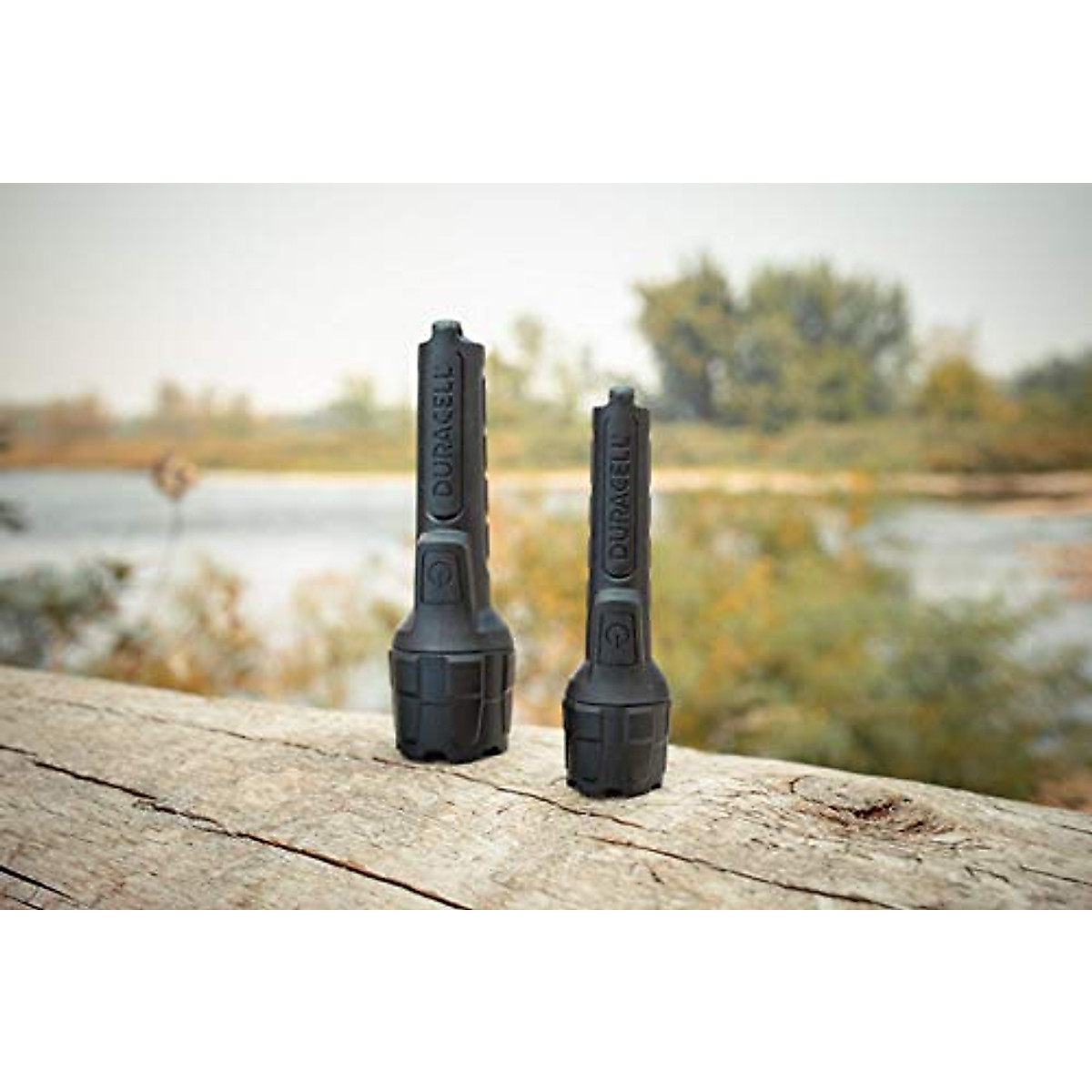 Duracell Heavy Duty Rubber Flashlight Combo Pack -100 & 80 Lumen Flashlights - Rubberized Construction with Comfort Grip Design and 2-AA & 2-AAA Batteries Included. Great for in-Door & Out-Door Use