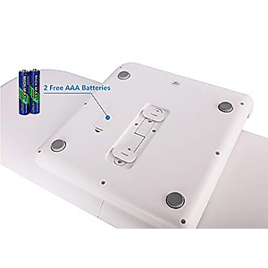 KAZETEC Baby Scale, Pet Scale, Multi-Function Digital Scale Measure Toddler/Adult/Puppy/Cat/Dog Weight(Max:220LBS) and Height(Max:70CM) Accurately, Precision at ± 10g, KG/LB/OZ, Blue Backlight