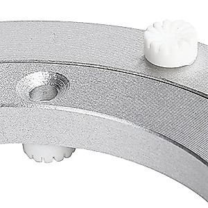 Buachois Aluminum LazySusan Heavy Duty Metal Rotating Bearing Turntable Ring SwivelPlate Hardware for Glass Top Wood Top (5.5inch)