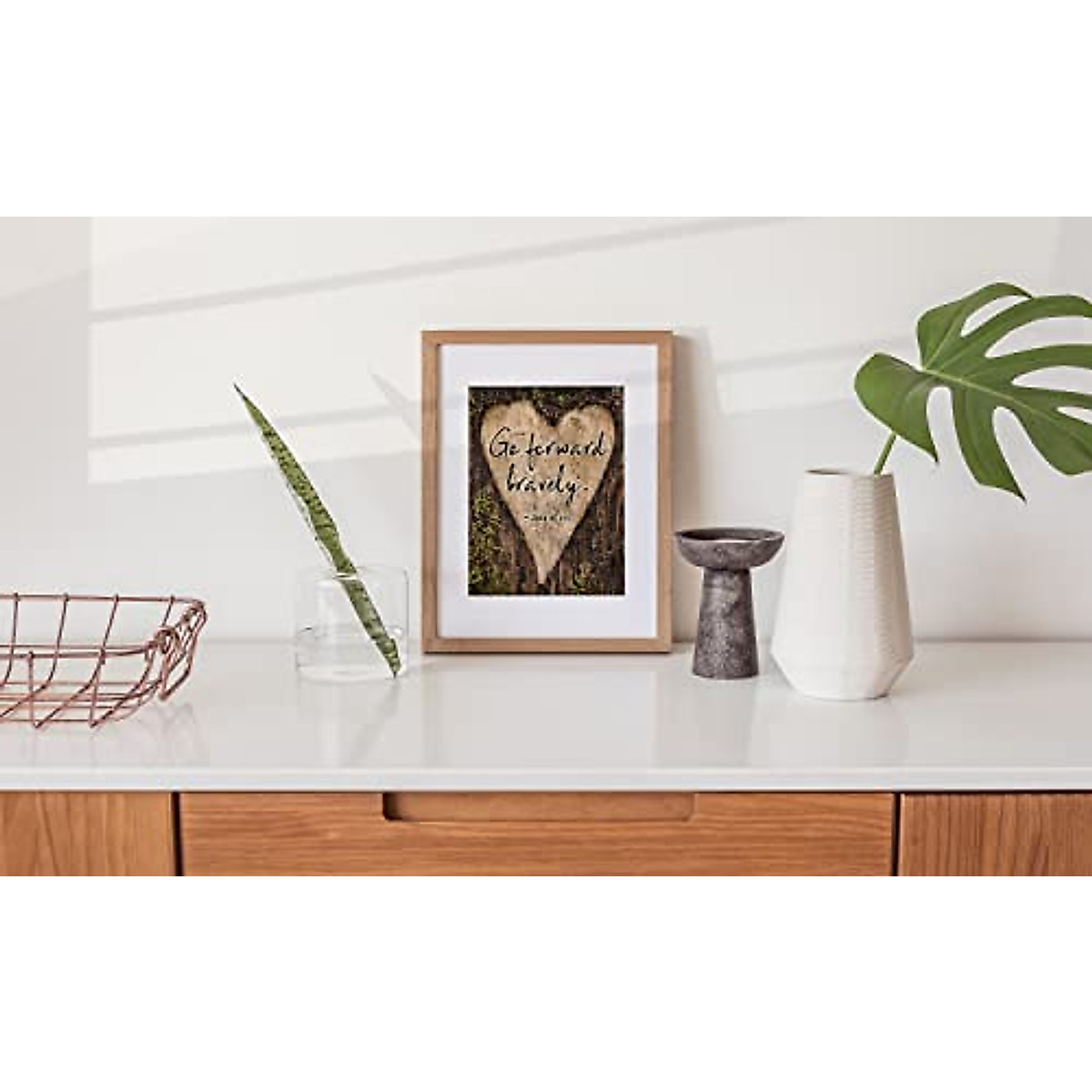 St Joan of Arc 11x14 Gallery Style Print by Soul Sunshine | Unframed 'Go Forward'' Bible Verses Wall Decor Poster Prints | Rustic Wall Decor, Tree Love Heart, Home Wall Decor | Home Decoration