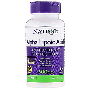 Natrol Alpha Lipoic Acid Time Release - 600 mg - 45 Tablets