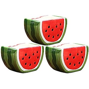 WAIT FLY Set of 3 Cute Watermelon Shape Ceramics Planters Gardening Pots Decoration for Cactus Succulent Flower Decoration for Home Garden