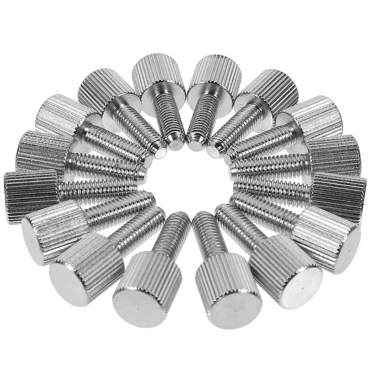 VILLCASE 3 Sets 20pcs Hand Screw Computer Cover Thumb Screw Computer Thumb Screw Case Screws Knurled Thumbscrew Rgb Computer Case Computer Case Screw Nickel-plated Iron Round Consumables
