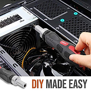 Hi-Spec 101pc Multi Bits Screwdriver & Ratcheting Handle Tool Set Kit. Complete 1/4” Hex Screwdriving with Tamper Proof Security Driver Bits