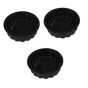 UPKOCH 3pcs Roasting Pans for Ovens Round Silicone Molds Egg Cake Mold Silicone Bread Loaf Pan Flower Pattern Cake Mold Baking Tray Flower Pattern Baking Mold Mousse Cake Bakeware Dessert