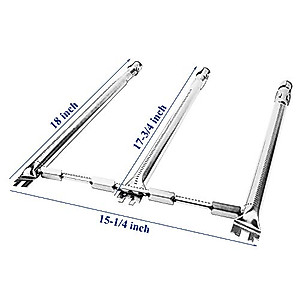 Utheer 69787 18 Inch Grill Burner Tube for Weber Spirit 300 Series, Spirit E310 S310 E320 S320 E330 S330 SP330 (2013 and Newer), Spirit II E310 Grills with Up-Front Control, 304 Stainless Steel Burner