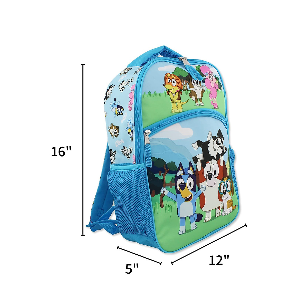 Bluey Kids 16 Inch School Backpack (One Size, Blue)