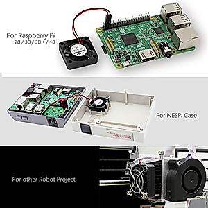 Raspberry Pi 4 Fan, iUniker Raspberry Pi Fan 30x30x7mm Brushless CPU Cooling Fan with Raspberry Pi Heatsink Sets for Raspberry Pi 4 Model B, 3 B+, Pi 3B, Pi 2 (4-Pack with Heatsinks)