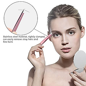 Eyebrow Kit,12 in 1 Eyebrow Tweezers Set, Professional Eyebrow Grooming Kit for Women and Men Includes Eyebrow Tweezers,Eyebrow Scissors,Eyebrow Brush,Eyebrow Razor,No Bend Hair Clips,Pocket Mirror