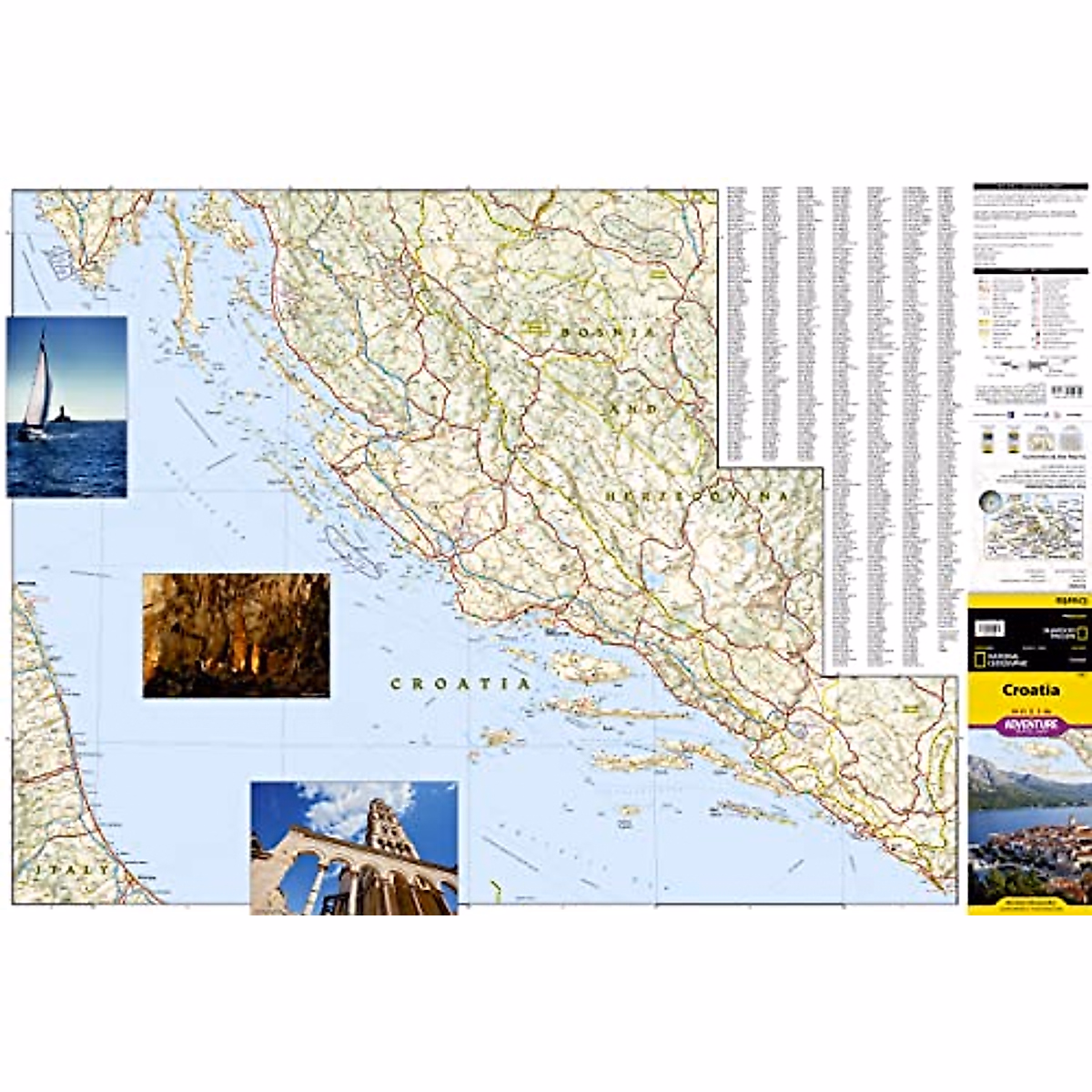 Croatia Map (National Geographic Adventure Map, 3324)