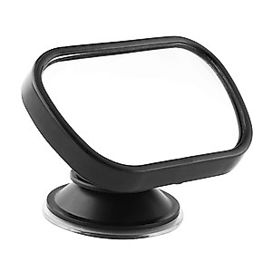 Baby Car Mirror,1Pc Adjustable Car Baby Child Back Seat Rear View Safety Mirror for Rear-Facing Infants With Suction Cup Clip Black