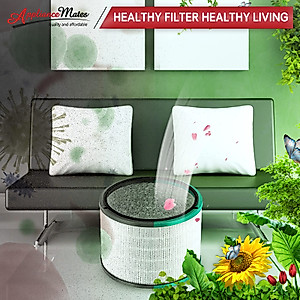 APPLIANCEMATES HP01 HEPA Filter Replacement for Dyson Pure Hot + Cool Link HP01, HP02, DP01, DP02 Desk Purifiers, Replaces Part 968125-03