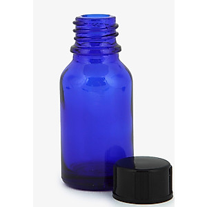 Vivaplex, 24, Cobalt Blue, 15 ml Glass Bottles, with Lids