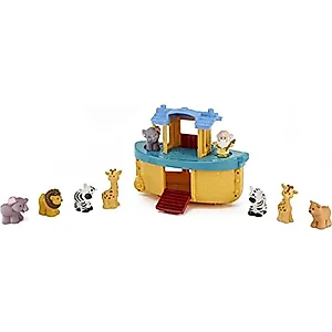 Fisher-Price Little People Noah's Ark playset with 9 figures for toddler and preschool pretend play ages 1 to 5 years