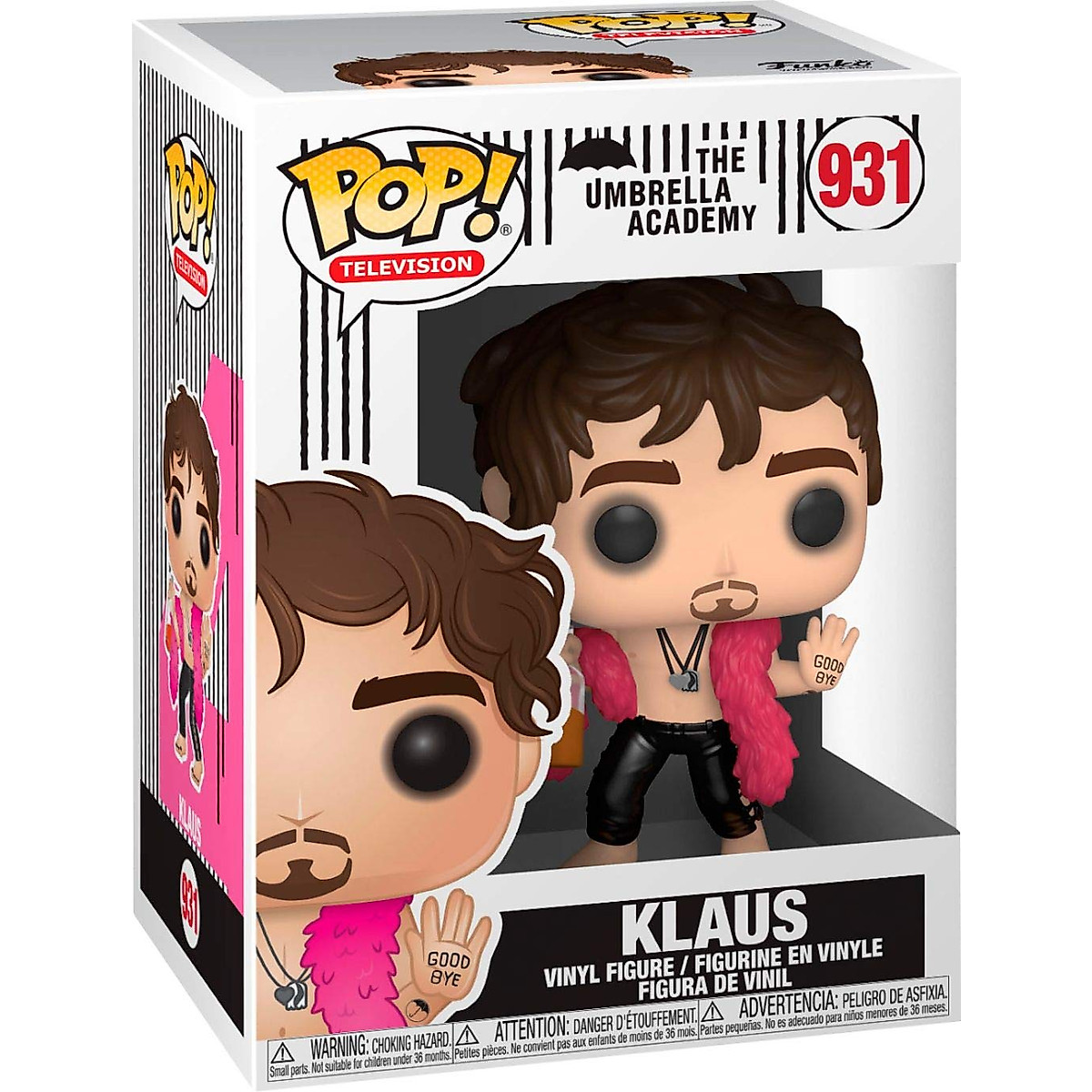 POP Umbrella Academy - Klaus Hargreeves Funko Pop! Vinyl Figure (Bundled with patible Pop Box Protector Case) Multicolored 3.75 inches