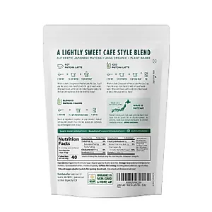 Jade Leaf Organic Matcha Latte Mix - Cafe Style Sweetened Blend - Sweet Matcha Green Tea Powder (5.3 Ounce)