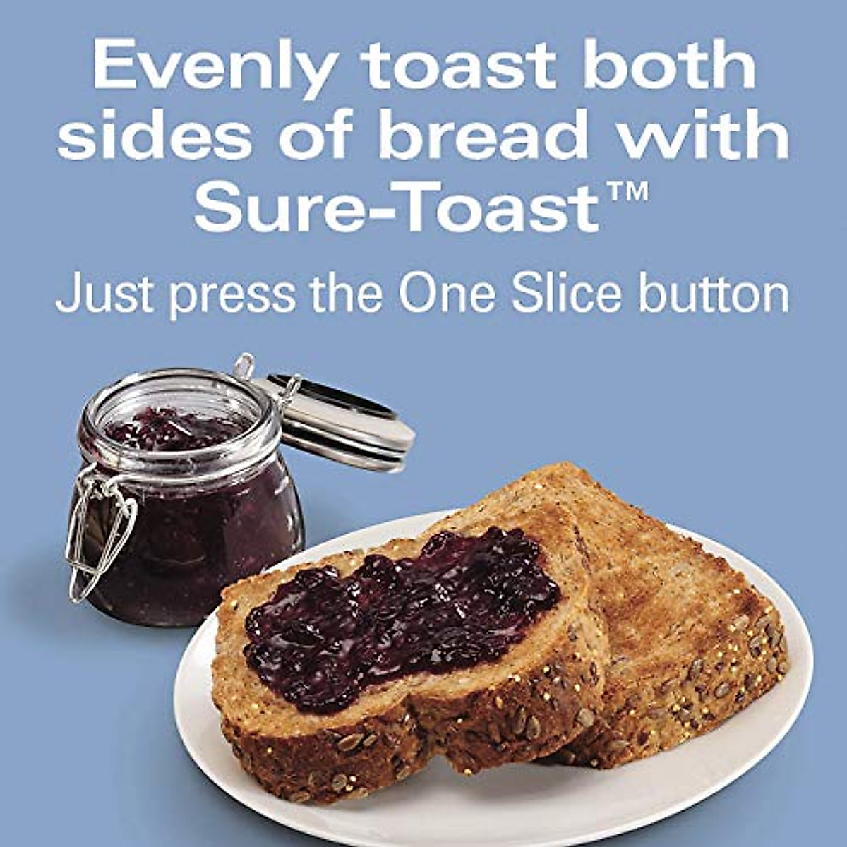 Hamilton Beach Professional 22991 Toaster with Deep & Wide Slots for Artisan Bread & Bagel and Sure-Toast Technology, Auto Shutoff, 2-Slice, Stainless Steel