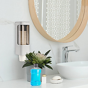 [300 Count - 2 oz] Small Paper Cups, Mouthwash Cups Bathroom Cups Mini Cups Small Disposable Cups