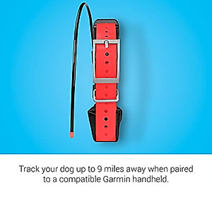 Garmin TT™ 15X Dog Device, Tracking and Training Dog Device with Collar, 18 Levels of Stimulation, Rugged and Water-Resistant, High-Sensitivity GPS, Red