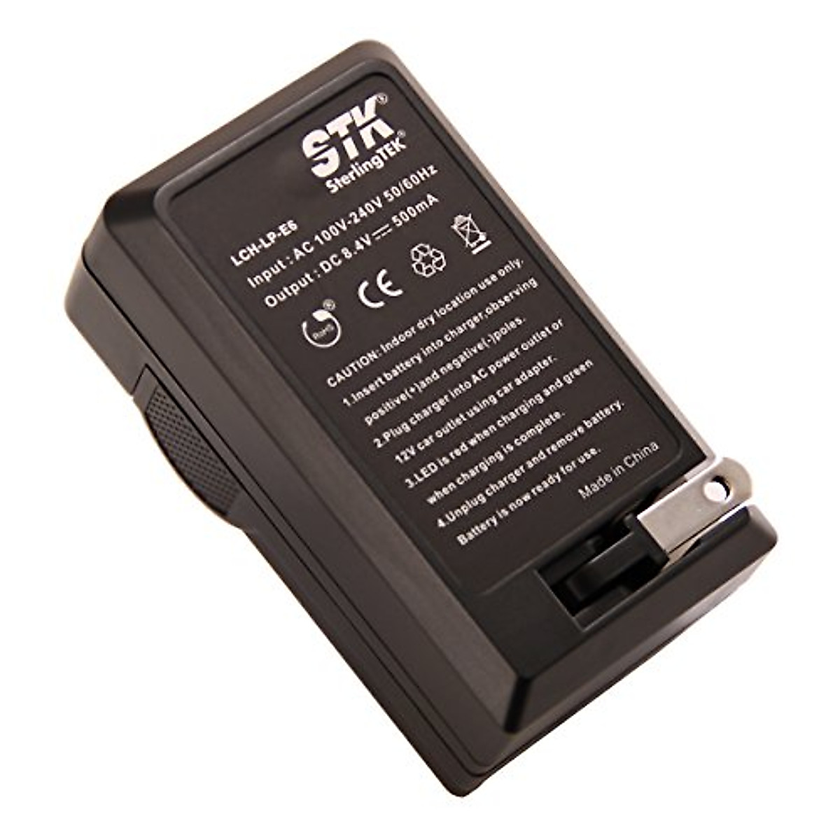 STK LP-E6 Battery Charger for Canon EOS 5D Mark II III and IV, 70D, 5Ds, 6D, 5Ds, 80D, 7D and 7D Mark II, 60D Cameras, LP-E6 Battery, LC-E6 Charger