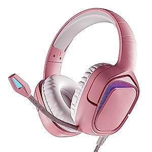 Black Shark Gaming Headset with Microphone for PS5 PS4 PC Xbox, Wired 3.5mm Gaming Headphones, Soft Memory Earmuffs Over Ear, Noise Cancelling Mic, Deep Bass Surround Headset with Mic