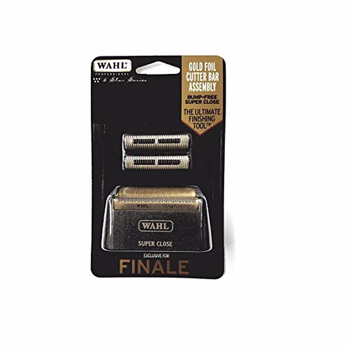 Wahl Professional 5 Star Series Finale Shaver Replacement Super Close Gold Foil & Cutter Bar Assembly, Hypo-Allergenic, Super Close, Bump Free Shaving for Professional Barbers and Stylists-Model 7043