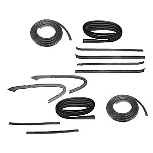 Door & Window Sweep Weatherstrip Seals Kit Set Compatible with GMC Chevy 1500 Pickup Truck