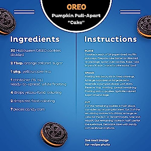OREO Orange Creme Chocolate Sandwich Cookies, Limited Edition, Halloween Cookies, 18.71 oz
