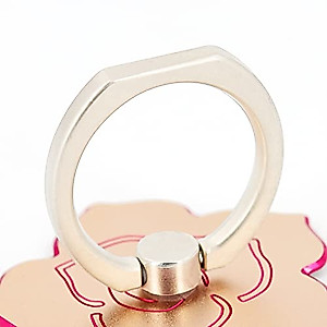 LaMignonne Cell Phone Ring Holder Metal Finger Grip 360° Rotation Kickstand Universal Phone Grip Compatible with All Smartphones (Gold)