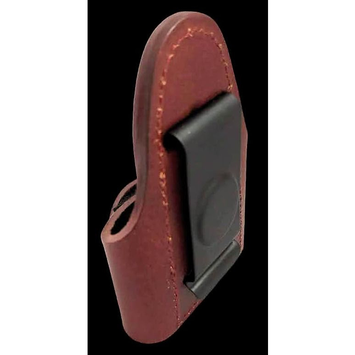 The HipClip – Handmade Leather Stethoscope Holder (Brown) Full Grain Leather