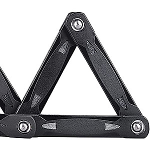 Anti-Theft Folding Bicycle Lock, Hard Alloy Steel, 79Cm, Mountain Bike Lock, Cycling Equipment Accessories