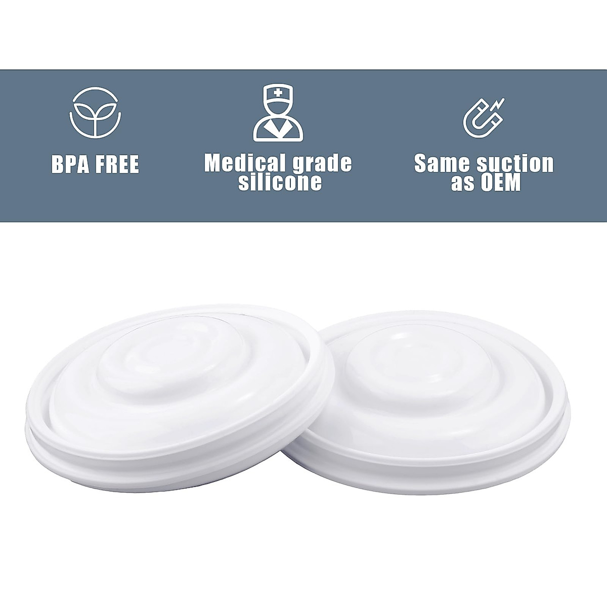 4pcs Silicone Membrane Compatible with S1 Spectra S2, Maymom Breast Pump Backflow Protector BPA Free Not Original Accessories Replacement Parts for Spectra Pump Parts and Spectra S2 Parts