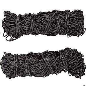 Majestic Ally 2 pcs Ultra Slow Feed 1.5"x1.5" Holes 40” Hay Net for Horses and livestocks (Black)