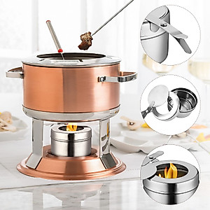 Kichvoe 2pcs Stainless Steel Chafer Wick Fuel Holder Canned Heat Holder Chaffing Dishes Replacement for Buffets Catering Event