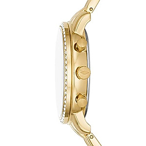 Fossil Women's Neutra Quartz Stainless Steel Chronograph Watch, Color: Gold (Model: ES5219)
