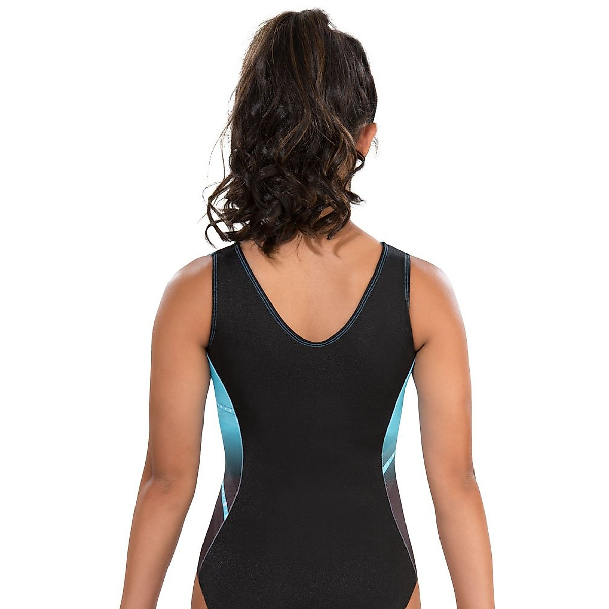 GK Glitz & Glam Gymnastics Leotard - Child Large,blue
