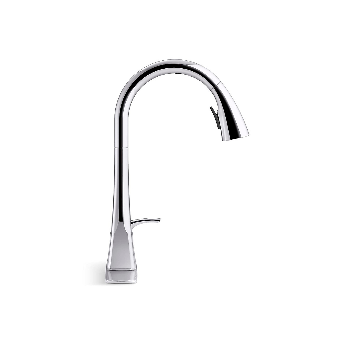 KOHLER R26281-SD-CP Maxton Touchless Pull-Down Kitchen Faucet with Soap Dispenser, Kitchen Sink Faucet with Pull Down Sprayer, Touchless Activation Faucet, Polished Chrome