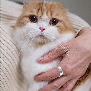 LuckyAmor Anxiety Ring for Women Spinner Rings:Rotating Rings Stainless Steel 6mm Moon Star Anxiety for Men Band Jewelry Gift for Women Size 6 7 8 9 10