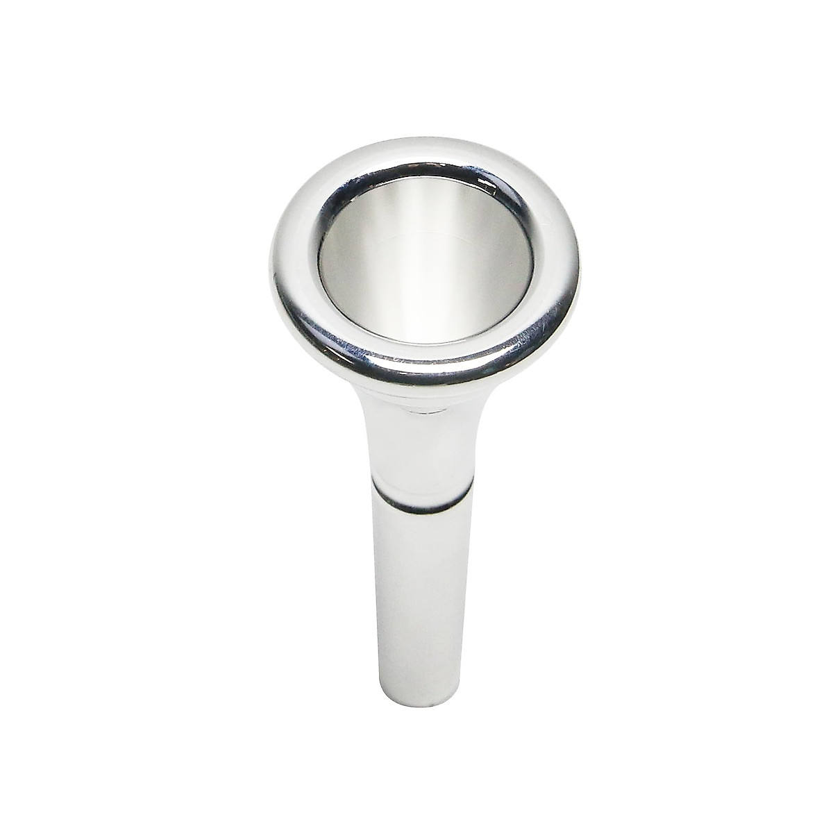 Geesatis Silver Plated Horn Mouthpiece Deep Cup Mouth Horn Standard Horn Mouthpiece