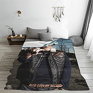 Flannel Blanket August Alsina Soft Lightweight Throw Blanket Warm Durable Sofa Couch Decor Beding 50"X40"