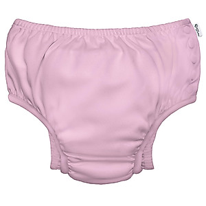 i Play Girls Reusable Absorbent Baby Swim Diapers Light Pink 6 Months