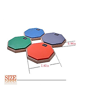 Meech 8-inch Dumb Drum Set Mute Drum Double-sided Practice Mat With Stand Beginner Dumb Drum Set Four Colors Available