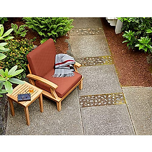 Classic Accessories Montlake FadeSafe Water-Resistant 21 x 19 x 3 Inch Rectangle Outdoor Quilted Seat Cushion, Patio Furniture Chair Cushion, Spice
