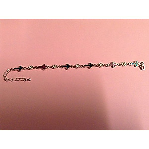 SHELL OF THE SEA,CROSS PAUA SHELL & CZ STONE INLAYED BRACELETS