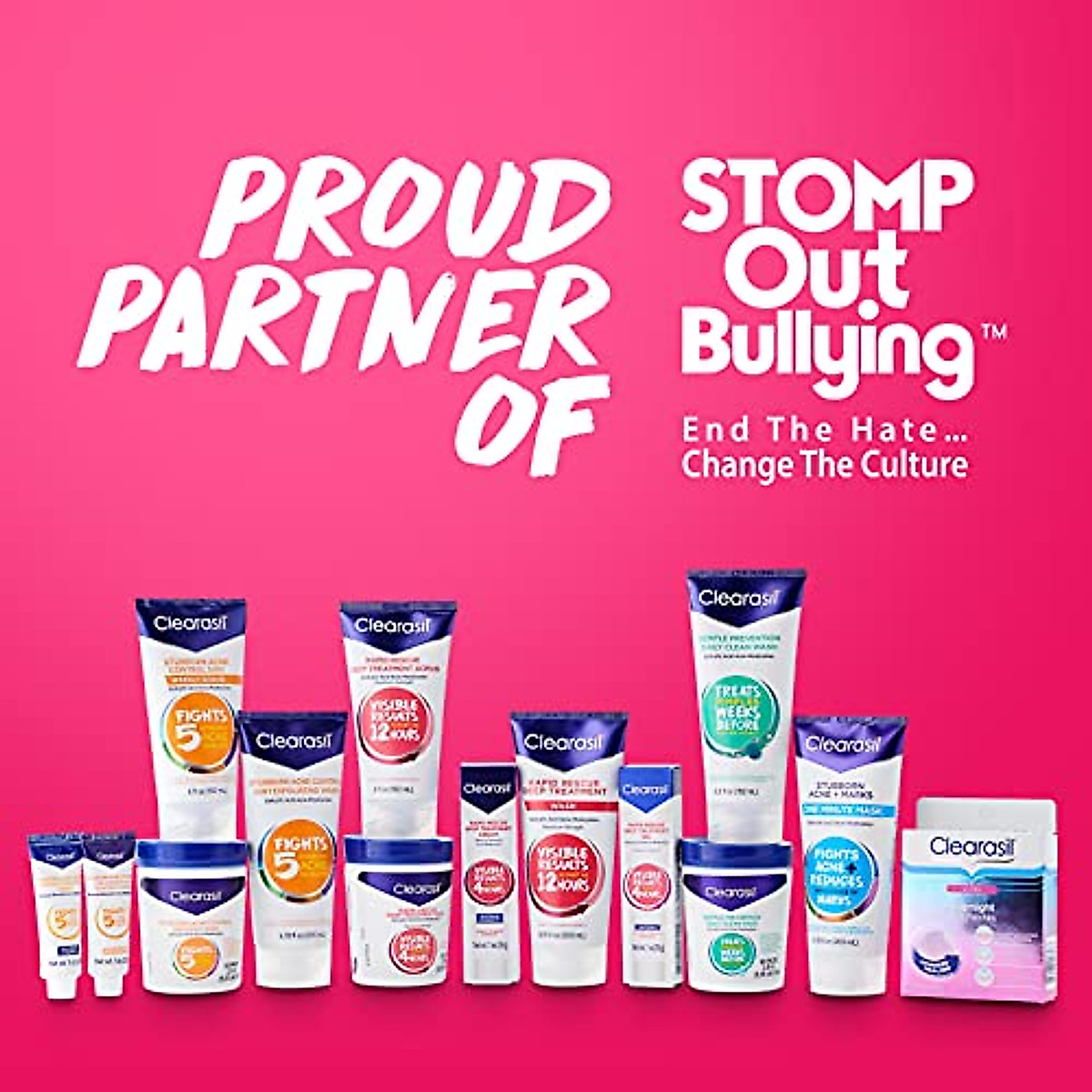 Clearasil Acne Treatment Facial Cleansing Pads, Stubborn Acne Control 5-in-1 Daily Pads, 90 Pads (Pack of 3)