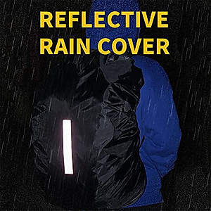 HYCOPROT Waterproof Backpack Rain Cover(10-85L) Ultralight Compact Portable,Hi-Visibility with Reflective Strip Anti-dust for Hiking Camping Cycling Traveling