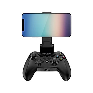 HyperX Clutch – Gaming Controller for Android and PC, Cloud and Mobile Gaming, Bluetooth, 2.4GHz Wireless, USB-C to USB-A Wired Connection, Standard Button Layout, Detachable Phone Clip