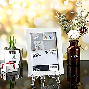 6 Pack 7 Inch Acrylic Easel Stand, Display Stand, Plate Stands for Display, Photo Holder Picture Frame Book Stand (Clear)