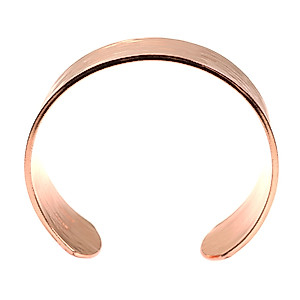 John S. Brana Chased Copper Cuff Bracelet Handmade Jewelry - 100% Solid Uncoated Copper (6.5 Inches)