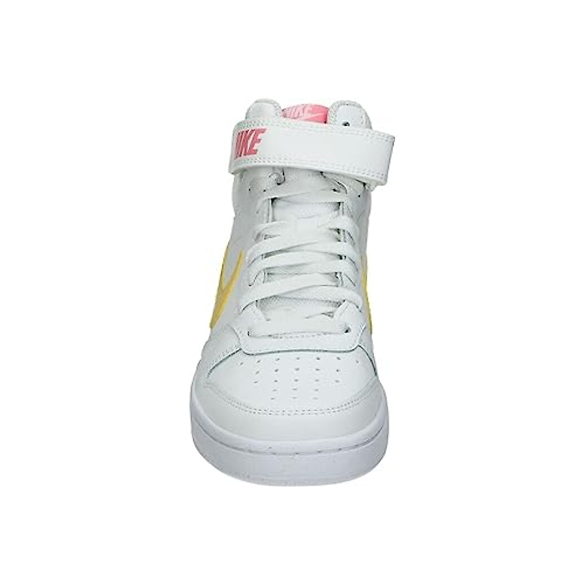 Nike Court Borough Mid 2 (GS) Unisex Adult, 6 US, Summit White/Topaz Gold, 4 Big Kid